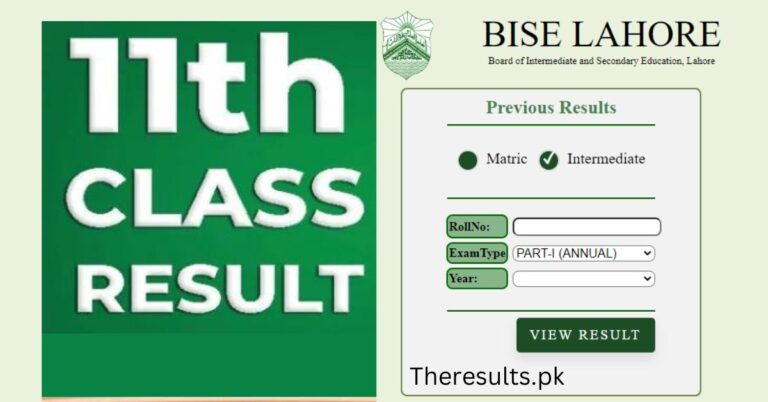 BISE Lahore Intermediate Part 1 Result 2024